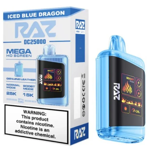 Iced Blue Dragon - RAZ Vape DC25000 | All Vape Flavors Available